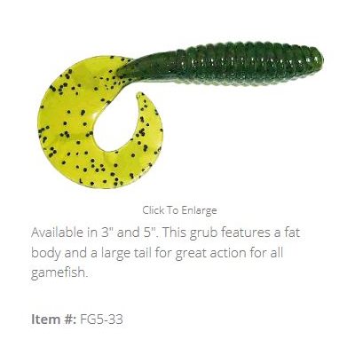 "5"" FAT GRUB / WATERMELON SEED (PAQ. 10)